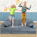 LX15 Couch Gray – Modular Kids Sofa – Lunix