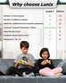 LX15 Couch Gray – Modular Kids Sofa – Lunix