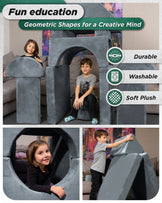 LX15 Couch Gray – Modular Kids Sofa – Lunix